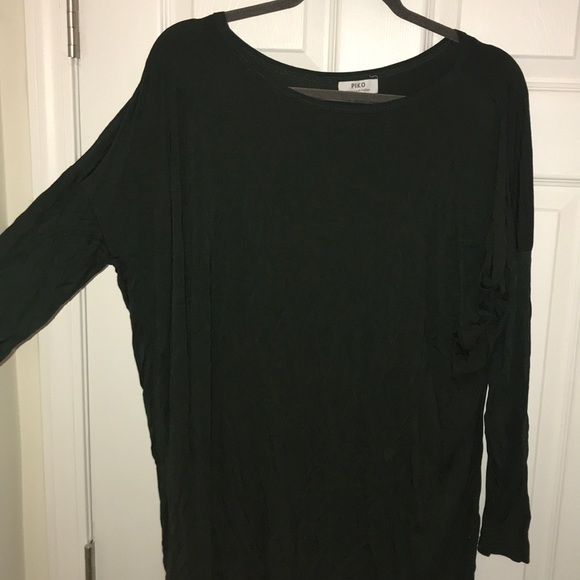 Piko 1988 | Dresses | Dark Green Long Sleeve Piko Dress | Poshmark